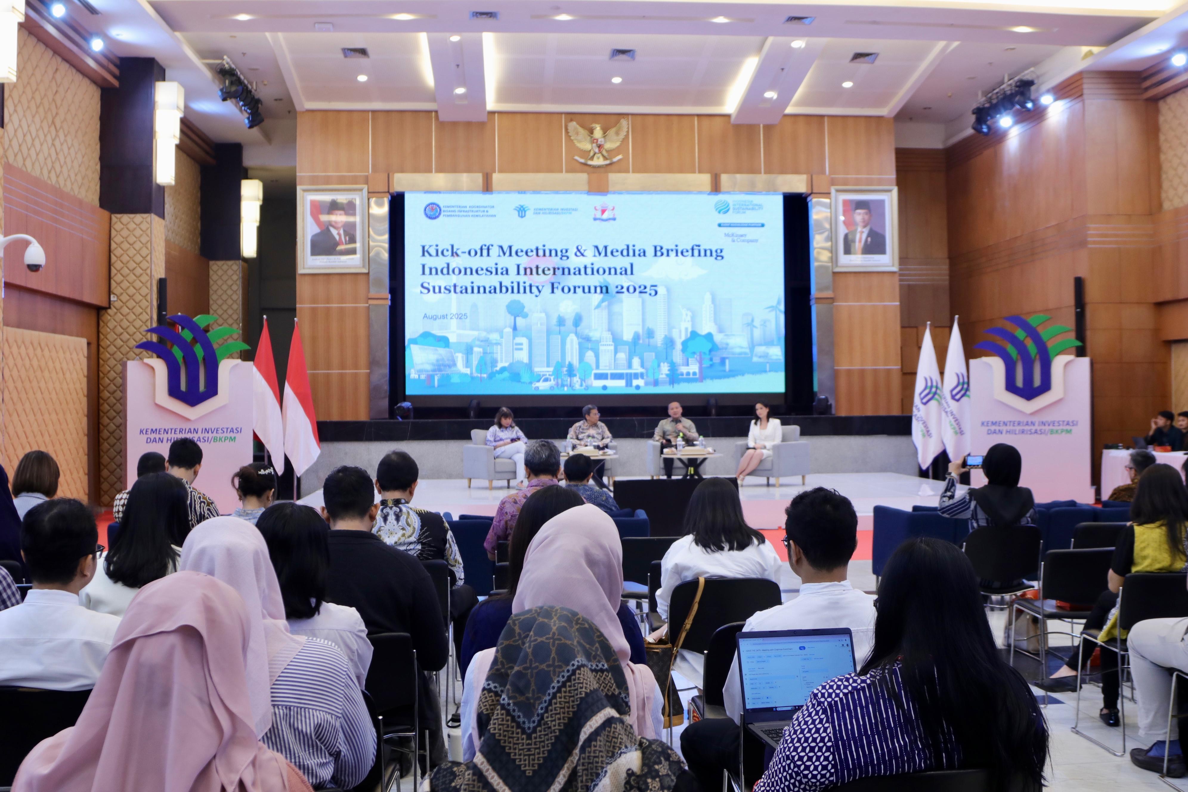 Bidik Posisi Hub Regional Investasi Berkelanjutan, Indonesia Gelar ISF 2025