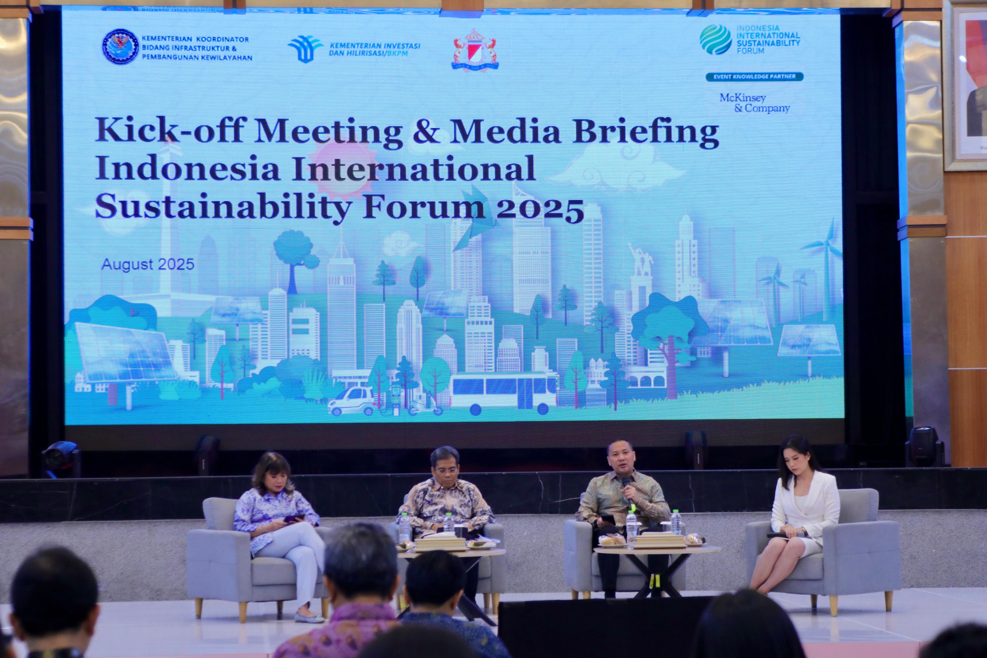 Bidik Posisi Hub Regional Investasi Berkelanjutan, Indonesia Gelar ISF 2025